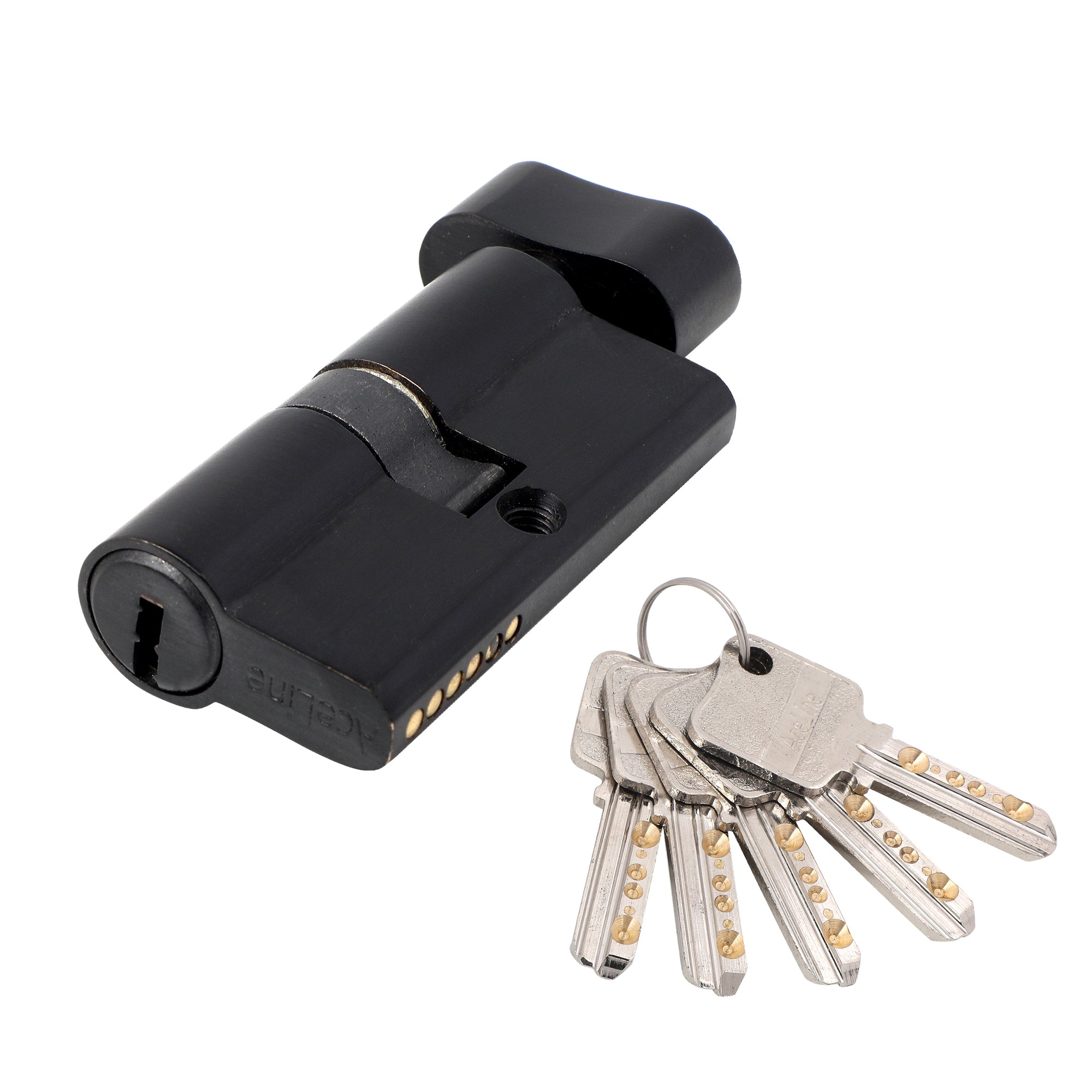 solid brass one side key and knob cylinder lock with keys – Ace ...