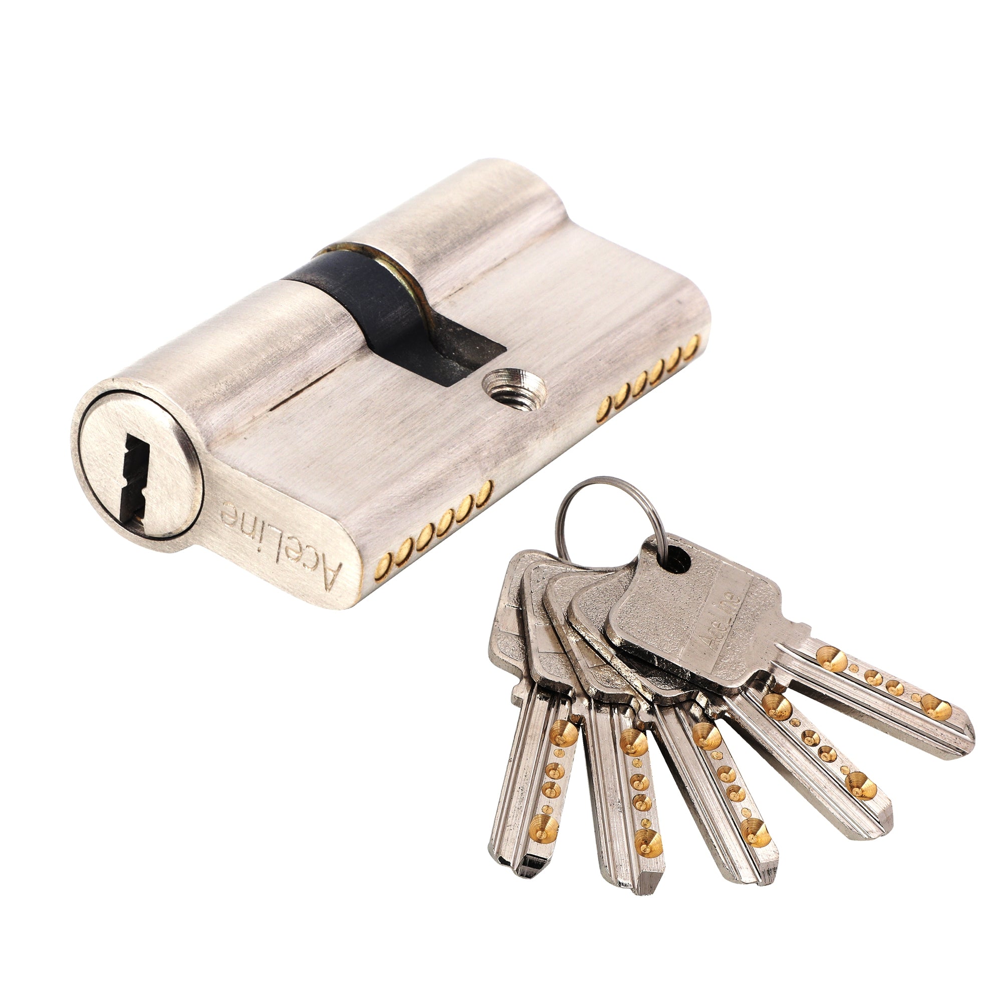 AceLine Solid Brass Both Side Key Cylinder Lock – Ace Hardware Pvt Ltd